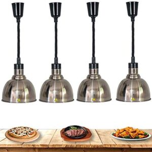 Parties Buffet, Food Heat Lamp Kitchen Light Buffet Server Food Warmer Metal Chandelier, 4 Pack For Food Foods From Acquisition of Cold Restaurant Facilities