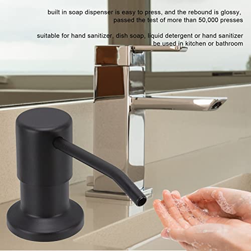 , Kitchen Sink Sink Easy To Install Durable Stainless Steel for Kitchen(Black)