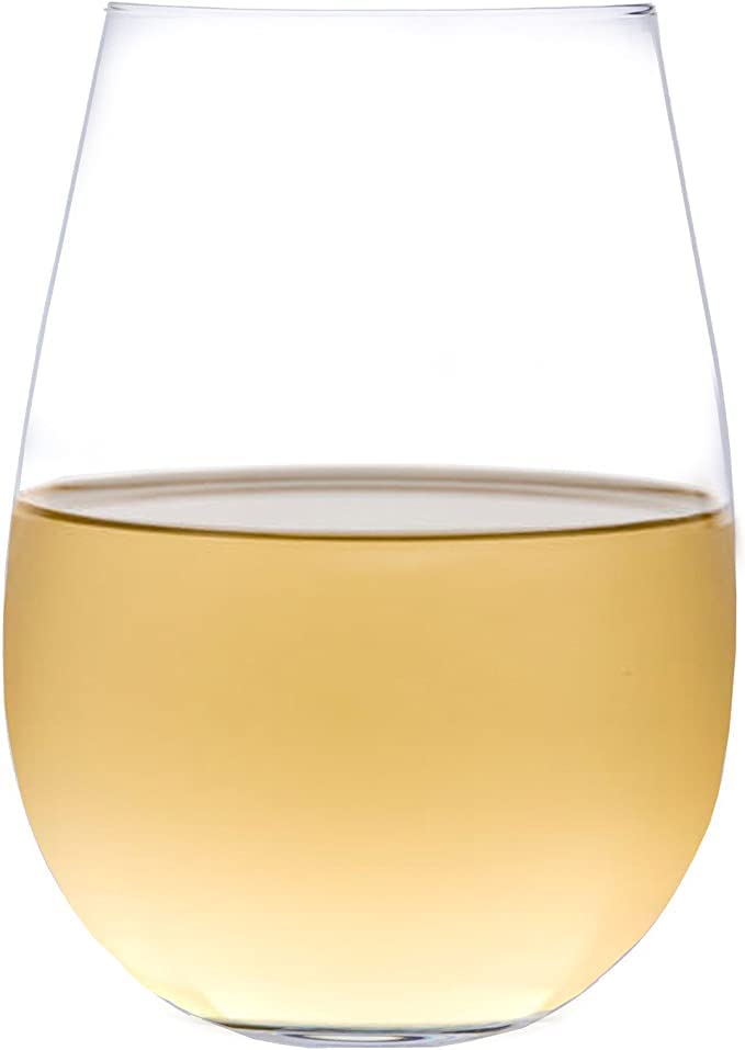 Voted New York Times Best Stemless Glass 2017, Elegant European Lead-Free Crystal Stemless Wine Glasses, Set of 6, 17 Fl Oz, Perfect for Scotch, Whisky, Cocktails, Water, and Smoothies