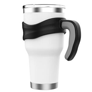 tumbler handle fits for 30 oz yeti rambler,rtic mug-previously design,sic,ozark trail & more tumbler travel mug | bpa free（handle only） (black b)