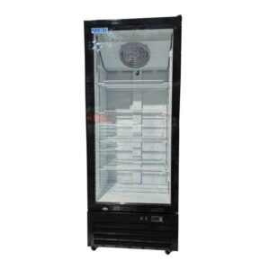 kratos 32m-001 glass door refrigerated merchandiser, 4 shelves, 8.9 cu. ft.