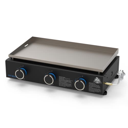 PIT BOSS 10961 3-Burner Tabletop Gas Griddle, Black