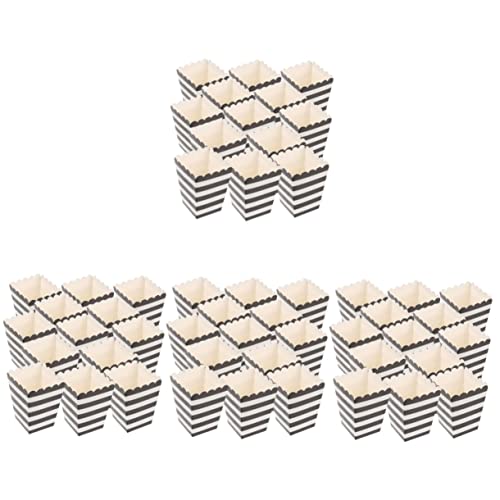 ULTECHNOVO 96 Pcs Popcorn Boxes Popcorn Box Snack Container Cupcake Toppers Cupcakes Containers Party Popcorn Containers Popcorn Treat Boxes Movie Theater Popcorn French Fries Boxes Hat