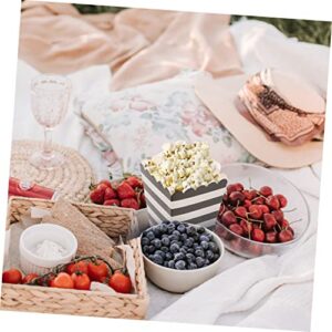 ULTECHNOVO 96 Pcs Popcorn Boxes Popcorn Box Snack Container Cupcake Toppers Cupcakes Containers Party Popcorn Containers Popcorn Treat Boxes Movie Theater Popcorn French Fries Boxes Hat