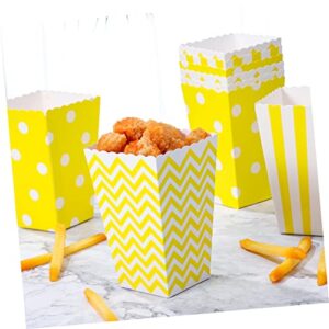 STOBOK 48pcs Popcorn Boxes Popcorn Box Containers for Food Disposable Containers Candy Containers French Fries Cups Theater Popcorn Box Charcuterie Cups Paper Popcorn Bowls for Mini