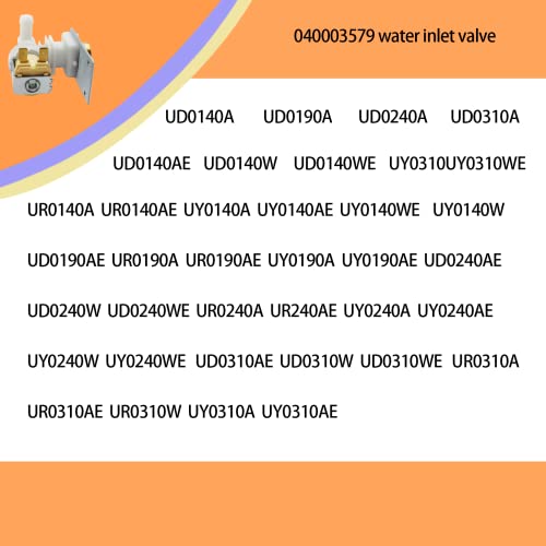 2023 Upgrade 040003579 33129042 Ice Machine Water Inlet Valve Assembly（OEM）115/120V 60Hz 5W For Manitowoc Ice Machine Parts 2-Year Warranty