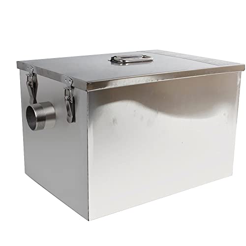 Kitchen Maintenance with Our Stainless Steel Grease Trap Set - Removable Baffles Detachable Design and Easy Cleaning for Restaurant Equipment and Wastewater Management