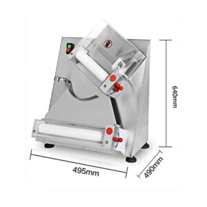 Commercial Dough Roller Sheeter, 600W Pizza Dough Roller Sheeter, 15" Electric Pizza Press Making Machine, 370W Automatically Pasta Maker Machine for Pizza Bread and Pasta