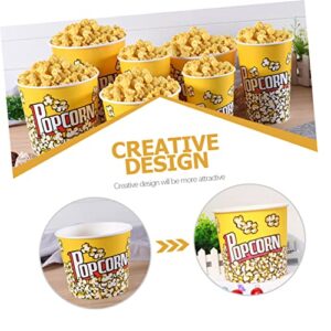 BESTOYARD 30 Pcs Popcorn Popcorn Bucket Bathtub Cake Decorating Wrapping Paper Containers Disposable Bucket Food Serving Basket Cardboard Popcorn Box Empty Popcorn Box Snack Bag Box