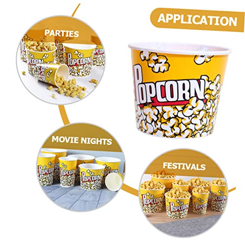 BESTOYARD 30 Pcs Popcorn Popcorn Bucket Bathtub Cake Decorating Wrapping Paper Containers Disposable Bucket Food Serving Basket Cardboard Popcorn Box Empty Popcorn Box Snack Bag Box