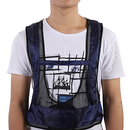 Qiilu Air Conditioner Waistcoat Cooling Vest Cotton Ox Blue Welding Steel Air Cfor OMPressed Cooling Vest Eddy Tube Air Conditioner Waistcoat