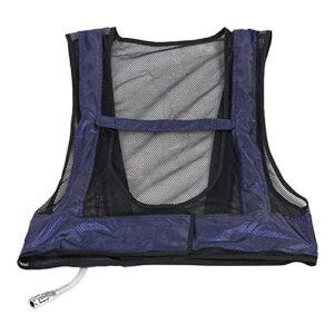 Qiilu Air Conditioner Waistcoat Cooling Vest Cotton Ox Blue Welding Steel Air Cfor OMPressed Cooling Vest Eddy Tube Air Conditioner Waistcoat