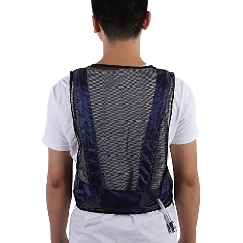 Qiilu Air Conditioner Waistcoat Cooling Vest Cotton Ox Blue Welding Steel Air Cfor OMPressed Cooling Vest Eddy Tube Air Conditioner Waistcoat