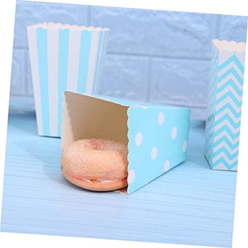 BESTOYARD 60pcs Popcorn Box Cookie Container Candy Containers Disposable Containers Cardboard Paper Popcorn Box Open Popcorn Boxes Popcorn Paper Box Cardboard Popcorn Party Supplies Carton