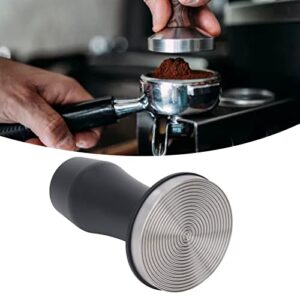 Calibrated Coffee Tamper, Spring Loaded Tamper Aluminum Alloy Ergonomic Handle for Home (58 Thread Bottom)