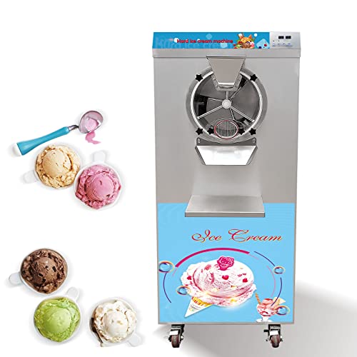 Mvckyi 10L/2.64 Gal Cylinder Gelato Maker Hard Ice Cream Machine for Commercial use, 40L/H