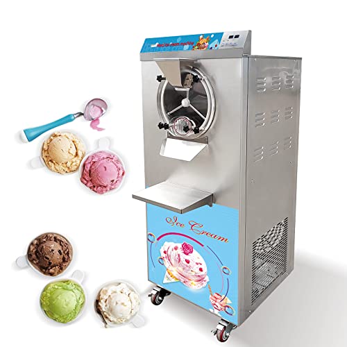 Mvckyi 10L/2.64 Gal Cylinder Gelato Maker Hard Ice Cream Machine for Commercial use, 40L/H