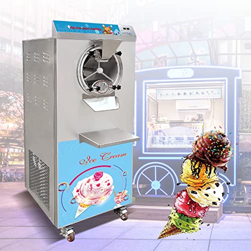 Mvckyi 10L/2.64 Gal Cylinder Gelato Maker Hard Ice Cream Machine for Commercial use, 40L/H