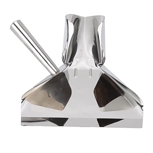 French Fry Scoop, Stainless Steel Fry Bagger Scoop with Right Handle Commercial French Fries Shovel Food Service Supplies for Home Kitchen Cinema Restaurant