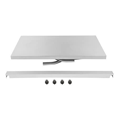 Stainless Steel Kitchen Prep Table, 48 x 24 Inches Folding Commercial Worktable Workstation, 1102 lbs Load, Heavy-Duty Kitchen Work Table w/Under Shelf, Kitchen Island for Restaurant Home Outdoor BBQ