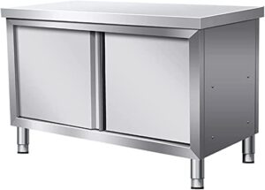 commercial kitchen work catering table for hotel, commercial home kitchen work table kitchen workstation stainless steel work table heavy duty for restaurant, home and hotel rack (size : 100x60x80cm