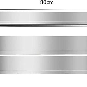 Commercial Kitchen Work Catering Table, Kitchen Table Stainless Steel Work Table Commercial Utility Worktable with Double Under Shelf Heavy Duty Food Prep Workbench (Size : 80x50x80cm)