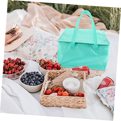 UPKOCH Insulation Bag Cooler Bag Handbag Storage Organizer Insulated Bags for Food Tote Bag Backpack Pizza Food Delivery Tote Delivery Handle Container Window Cooler Bag Fabric