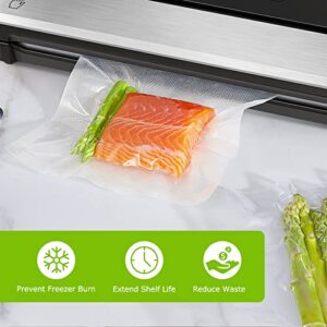 Bonsenkitchen Vacuum Food Sealer Bags 200 Quart 8" x 12', BPA Free, Commercial Grade Textured Food Vacuum Sealer Bag, Thick Embossed Bags for Food Storage and Sous Vide Cooking