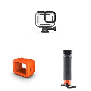 gopro protective housing (hero11 black/hero10 black/hero9 black) & cameras floaty (hero11 black/hero10 black/hero9 black) - official accessory & the handler (floating hand grip)