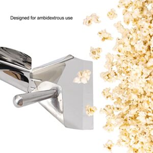 Aramox French Fry Scoop, French Fries Shovel Rustproof Stainless Steel Food French Fry Popcorn Shovel French Fry Bagger Scooper for Cinemas Buffet