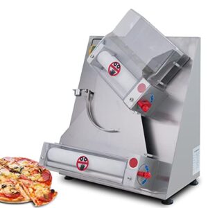 easyrose electric dough sheeter machine 370w max 11.8" pizza dough roller sheeter, automatic commercial pizza dough press machine, noodle bread pasta maker