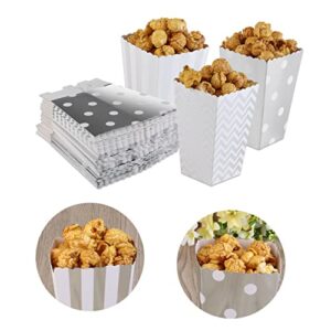 ultechnovo 50pcs popcorn boxes popcorn cups disposable retro decor disposable containers small popcorn boxes movie old fashion popcorn boxes popcorn bucket gift box candy box snack paper box