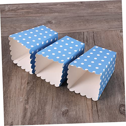 SAFIGLE 24pcs Popcorn Boxes Disposable Containers Party Decoration Supplies Dot Design Snack Box Paper Popcorn Buckets Chicken Popcorn Box Foldable Party Popcorn Cups