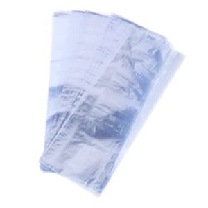 tehaux 100pcs plastic film clear packing bags shrink wrap bags transparency film food wrap film heat sealer soap wrap packaging film sealer bags shrinkable wrapping bag pvc transparent cd