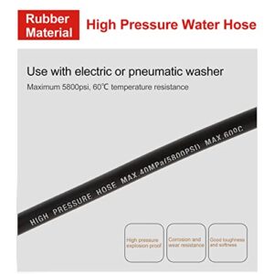 High Pressure Washing Hose, Drain Hose No Leakage Easy Installation Standard Interface 10 Meters for Electric or Pneumatic er