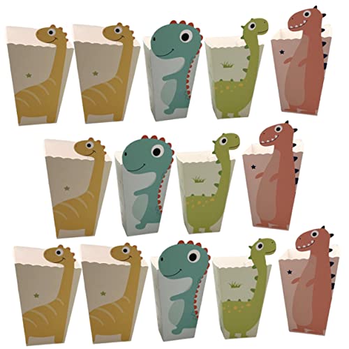 Vaguelly 72 Pcs Disposable Containers Bulk Popcorn Disposable Snack Containers Dinosaur Treat Bags Movie Popcorn Bucket Theater Popcorn Box Popcorn Mini Bags Portable Popcorn Holder Snacks