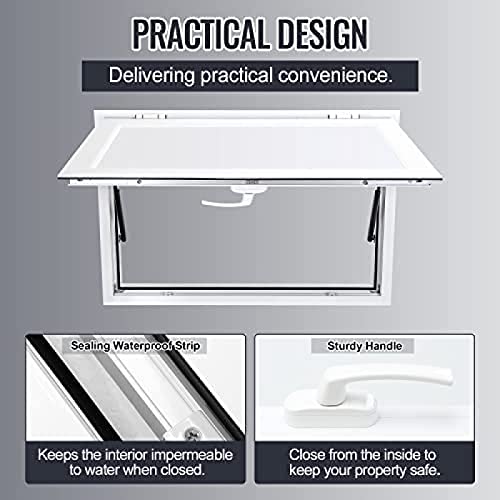 Concession Stand Serving Window Door - Concession Awning Door for Food Trucks *Glass Not Included,36''W X 24''H