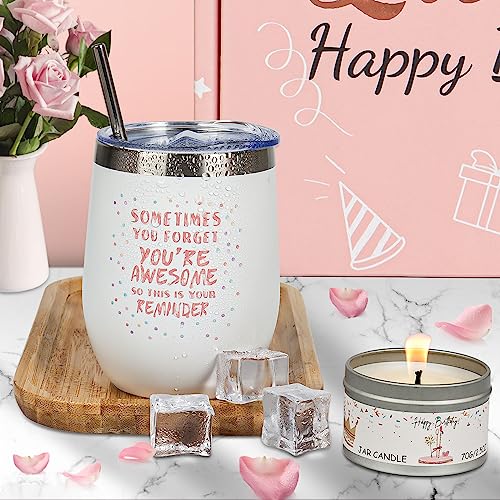 Birthday Gifts for Women - Best Happy Birthday Gifts Box for Women for 20th 30th 40th 50th 60th - Unique Inspirational Gifts Baskets Ideas for Her, Mom, Sister, Best Friend, Wife, Girlfriend, Daughter