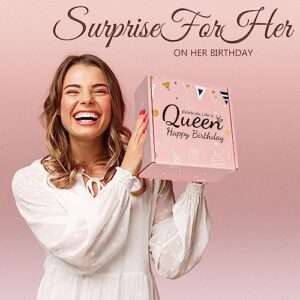 Birthday Gifts for Women - Best Happy Birthday Gifts Box for Women for 20th 30th 40th 50th 60th - Unique Inspirational Gifts Baskets Ideas for Her, Mom, Sister, Best Friend, Wife, Girlfriend, Daughter