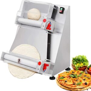 Pizza maker, Automatic Commercial Dough Press Machine, Electric Pizza Dough Making, Pizza Roller Sheeter Pasta Maker 5s/ Dough (Size : 15.7inches)