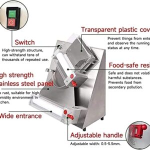 Pizza dough press, Electric Commercial Pizza Roller Sheeter, Automatic Dough Press Machine, Pasta Maker Making 5s/ Dough