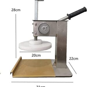 HACSYP Pizza Dough Press, Manual Stainless Steel Pizza Forming Machine, Pastry Press Machine, Dough Press for Commercial or Family