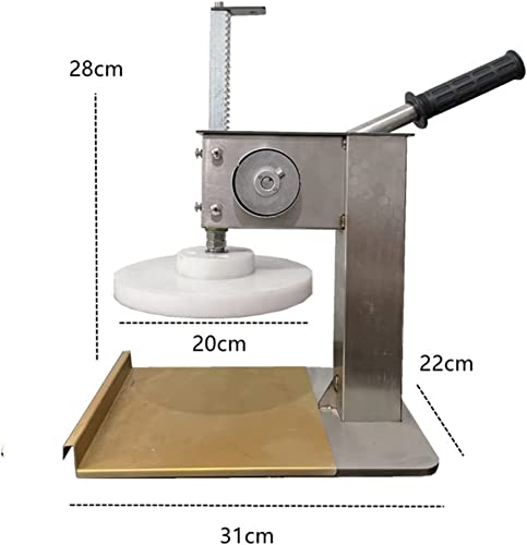 HACSYP Pizza Dough Press, Manual Stainless Steel Pizza Forming Machine, Pastry Press Machine, Dough Press for Commercial or Family