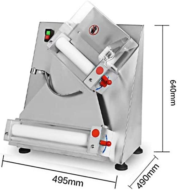 Pizza dough roller machine, Electric Pizza Press Making Machine, Pizza Commercial Sheeter, Automatically Pasta Maker for Bread and Pasta