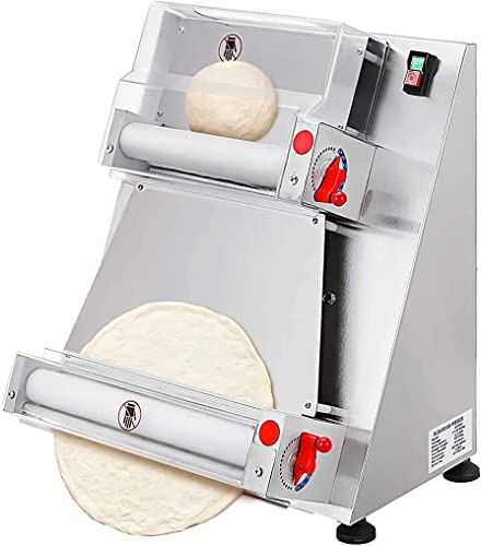 HACSYP Pizza Press, 370W Pizza Dough Roller Sheeter Machine, Automatic Commercial Dough Sheeter Maker, Household Pizza Dough Tools