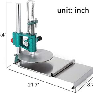 HACSYP Dough Sheeter, Dough Pastry Manual Press Machine with Cast Iron Base, Stainless-Steel Household Pizza Pastry Press, for Commercial (Size : 16cm)