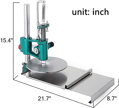 HACSYP Dough Sheeter, Dough Pastry Manual Press Machine with Cast Iron Base, Stainless-Steel Household Pizza Pastry Press, for Commercial (Size : 16cm)