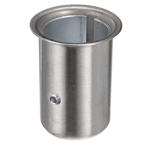 Component Hardware Stainless Steel Leg Socket - 1-5/8" x 3-1/4" H