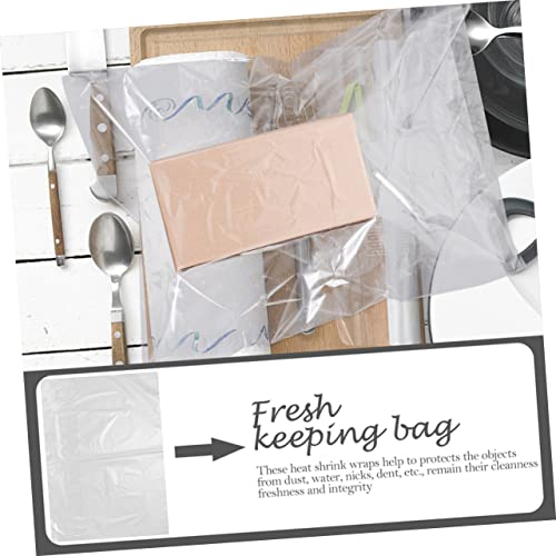 ULTECHNOVO 200pcs Shrink Bag Food Sealer Bags Vacuum Packing Bags Vacuum Sealer Bags for Food Shrink Plastic Goods Wrap Bag Heat Shrink Wrap Clear Shrink Film PVC Heat Shrink Wrap Cellophane