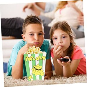 100pcs Popcorn Boxes Candy Popcorn Disposable Snack Containers Food Containers Disposable Popcorn Packaging Boxes Popcorn Bowls for Family Movie Night Paper Popcorn Boxes Set Gift